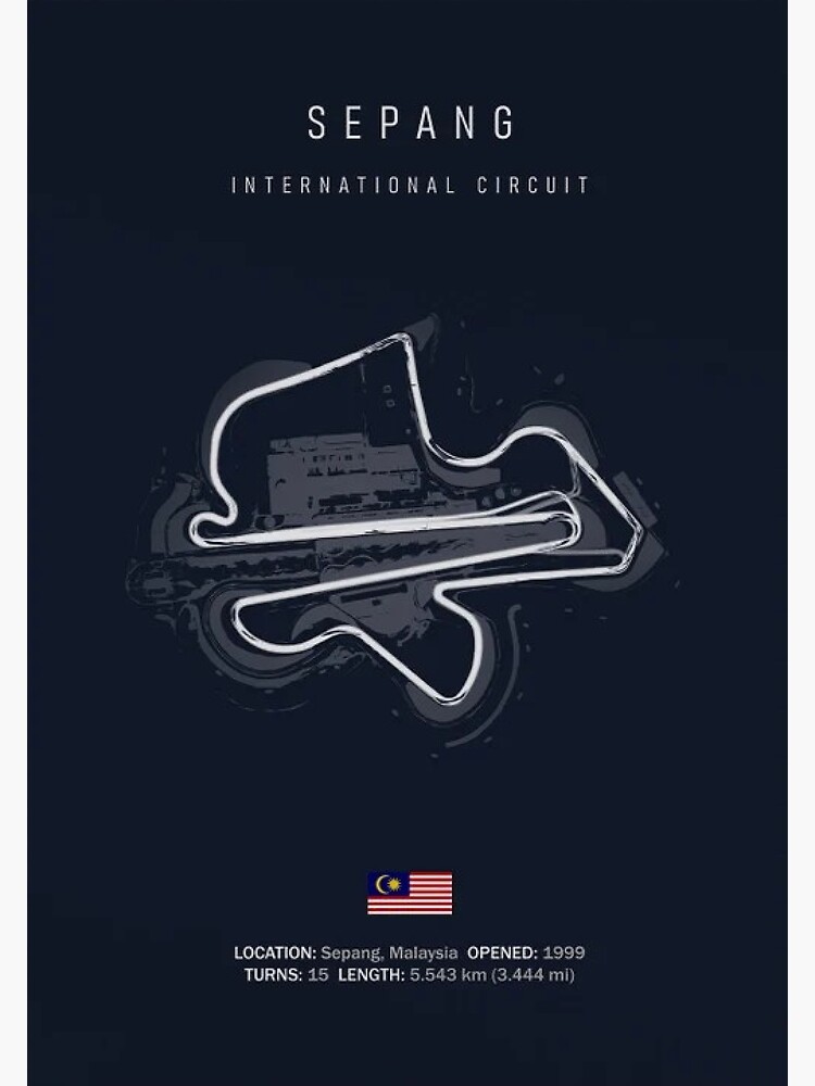 "Sepang International Circuit" Poster for Sale by woodlandstev | Redbubble