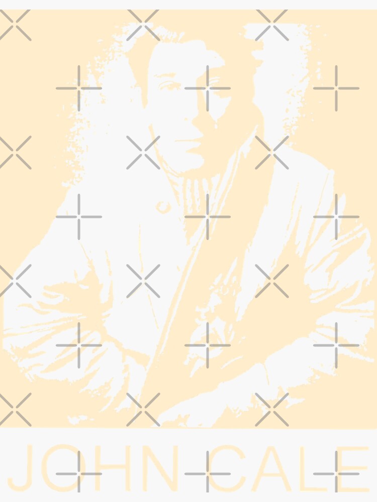 "Gifts For Men John Cale Light Stencil Graphic For Fan" Sticker for ...