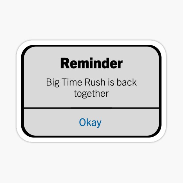 "BTR is Back" Sticker by designsbym22 | Redbubble