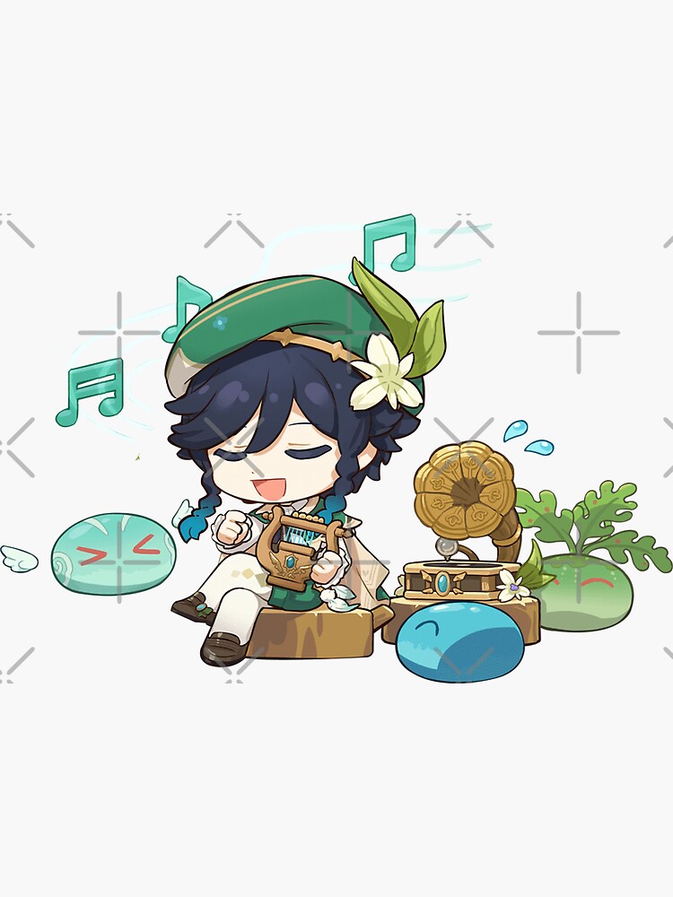 "Venti Chibi" Sticker by JSDHBS | Redbubble