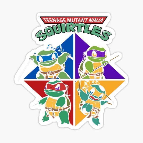 "Four turtle heroes so cute and smart poster" Sticker for Sale by ...