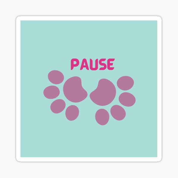 "Pause" Sticker for Sale by Oleander22 | Redbubble