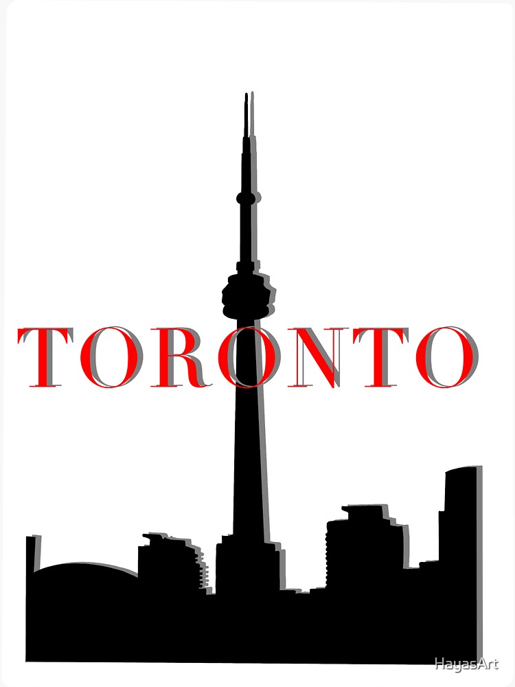 "CN tower " Sticker for Sale by HayasArt | Redbubble