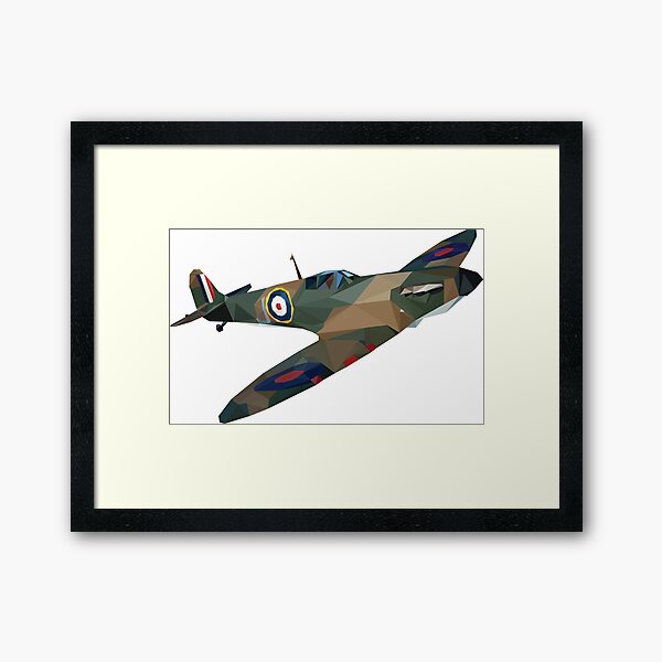 "Spitfire" Framed Art Print for Sale by Synthinator | Redbubble