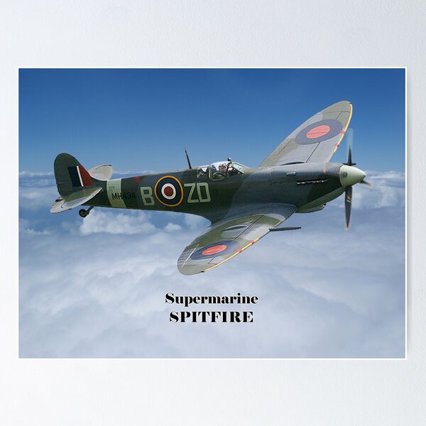 "Famous Aircraft - Supermarine Spitfire" Poster for Sale by Mil ...