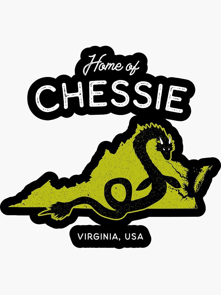 "Home of Chessie - Virginia, USA Cryptid Sea Monster" Sticker by ...