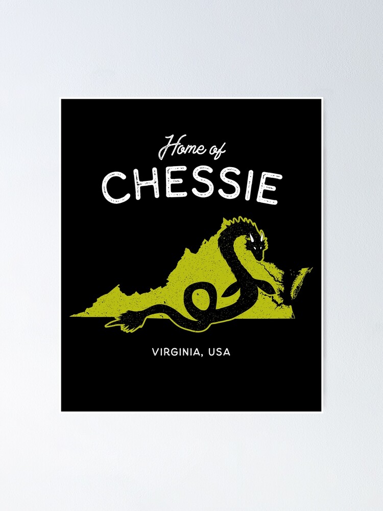 "Home of Chessie - Virginia, USA Cryptid Sea Monster" Poster for Sale ...