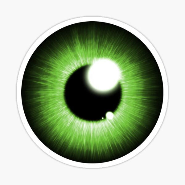"Realistic Green Eye" Sticker for Sale by TheBlindBandit- | Redbubble