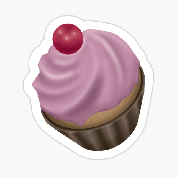 "Cupcake" Sticker by BookwormSticker | Redbubble