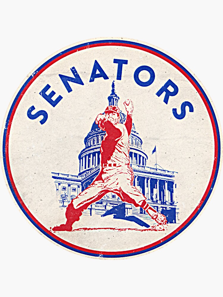 "Vintage Washington Senators Logo (Distressed version) " Sticker for ...