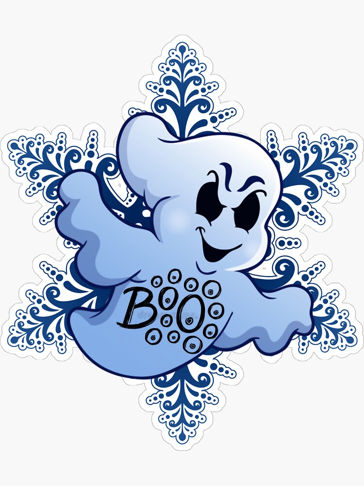 "Frozen Ghost" Sticker by ITADORIA | Redbubble