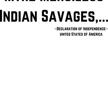 "The Merciless Indian Savages" Sticker for Sale by RomanceCult | Redbubble