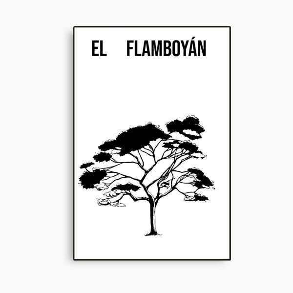 "El Flamboyán - Black and White" Canvas Print for Sale by LilyTreeArt ...