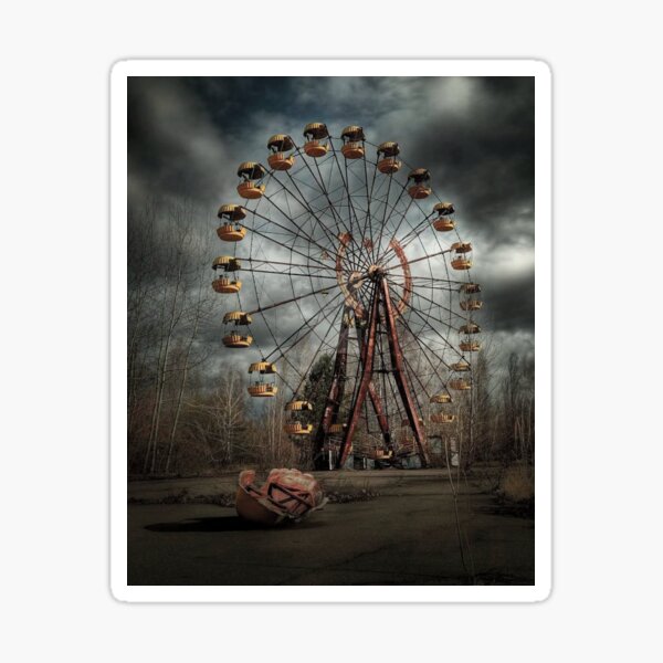 "Chernobyl wheel" Sticker by Heandshedesign | Redbubble
