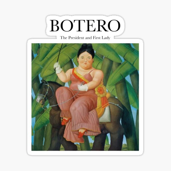 "Fernando Botero - The President and First Lady" Sticker for Sale by ...