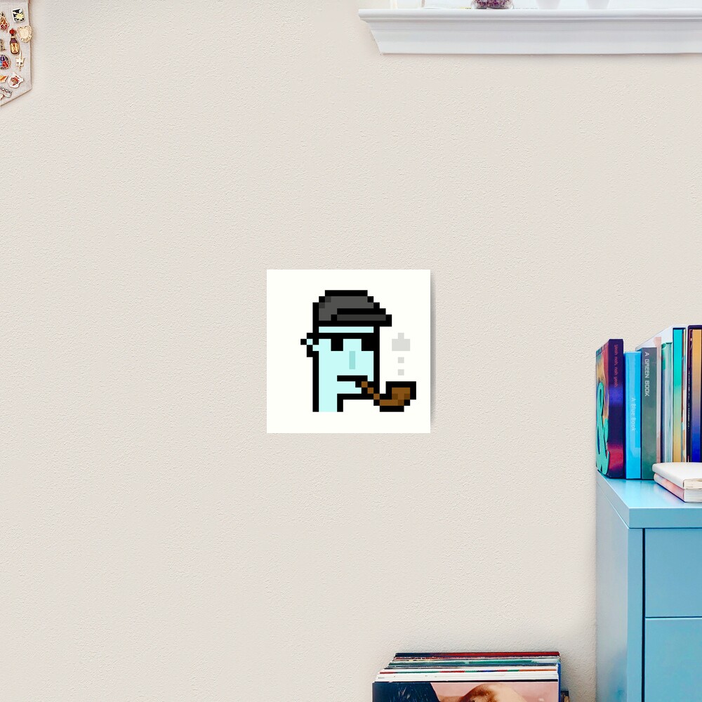 "NFT CryptoPunk #7804 - One of 9 Alien punks" Art Print by ...