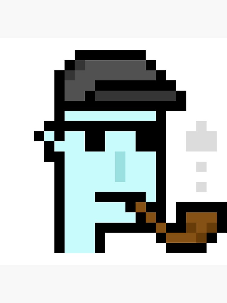 "NFT CryptoPunk #7804 - One of 9 Alien punks" Art Print by ...