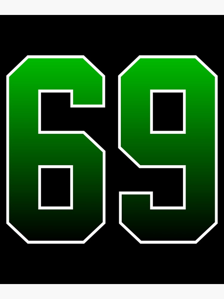 Póster «Camiseta número 69Camiseta verde número 69_por Ericokore_» de ...