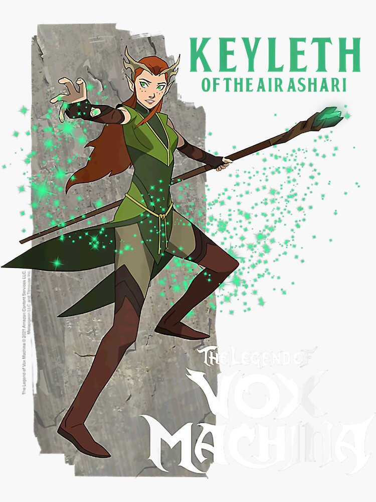 "The Legend of Vox Machina Keyleth" Sticker by carlierosanna | Redbubble