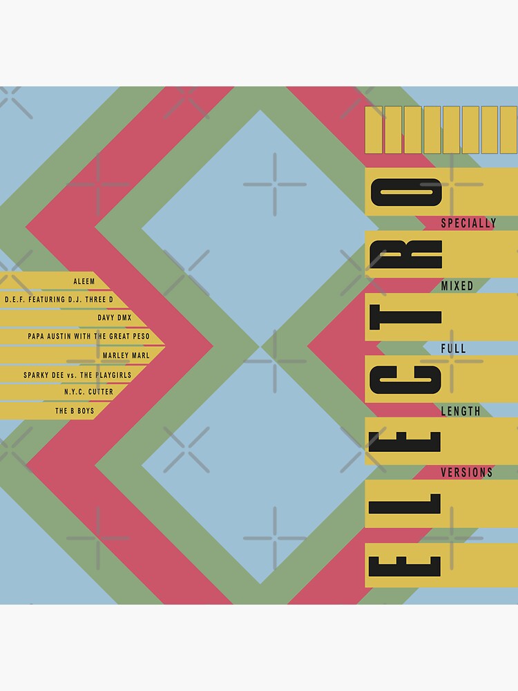 "Electro 8 Old School Hip Hop" Sticker for Sale by eyepoo | Redbubble