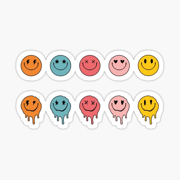 "Smiley Face Pack" Sticker for Sale by Ubenart | Redbubble