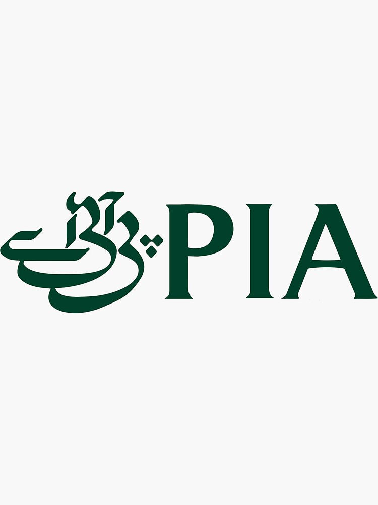 "PIA logo - Pakistan International Airlines" Sticker by fizana | Redbubble