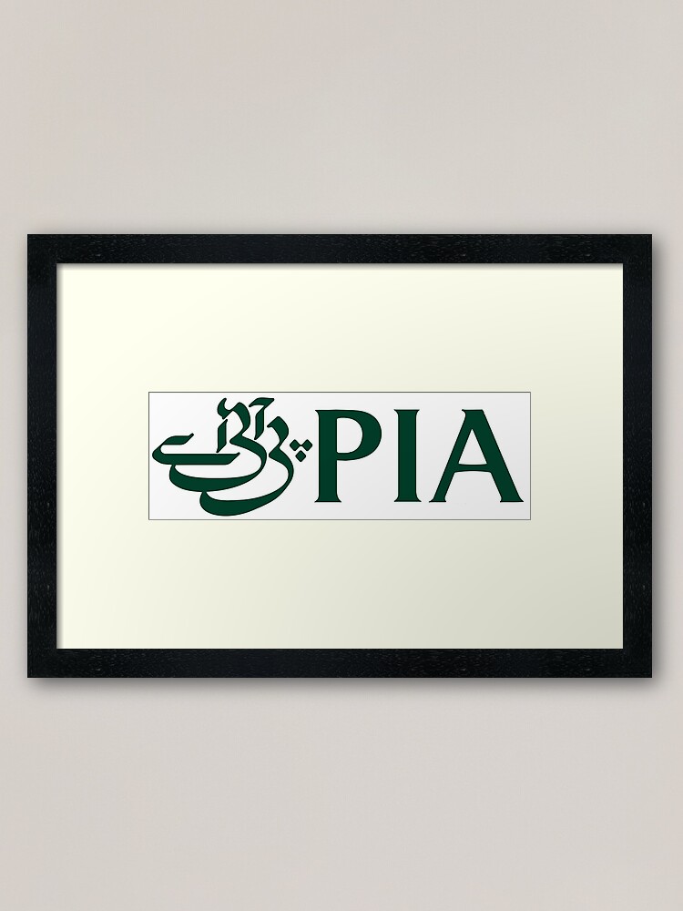 "PIA logo - Pakistan International Airlines" Framed Art Print for Sale ...