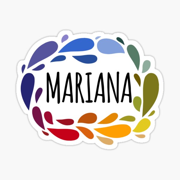 "Mariana Name Cute Colorful Gift Named Mariana" Sticker for Sale by ...