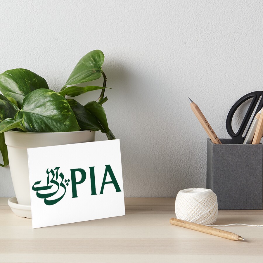 "PIA logo - Pakistan International Airlines" Art Board Print for Sale ...