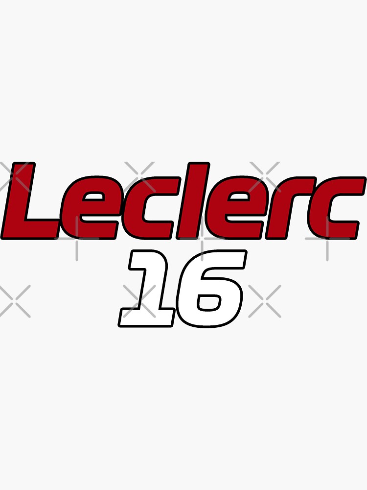 "Charles Leclerc 16 - Formula 1 driver" Sticker for Sale by KingFloki ...