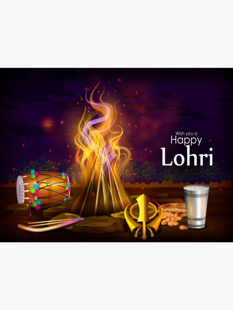 "Happy Lohri " Sticker by Espea | Redbubble