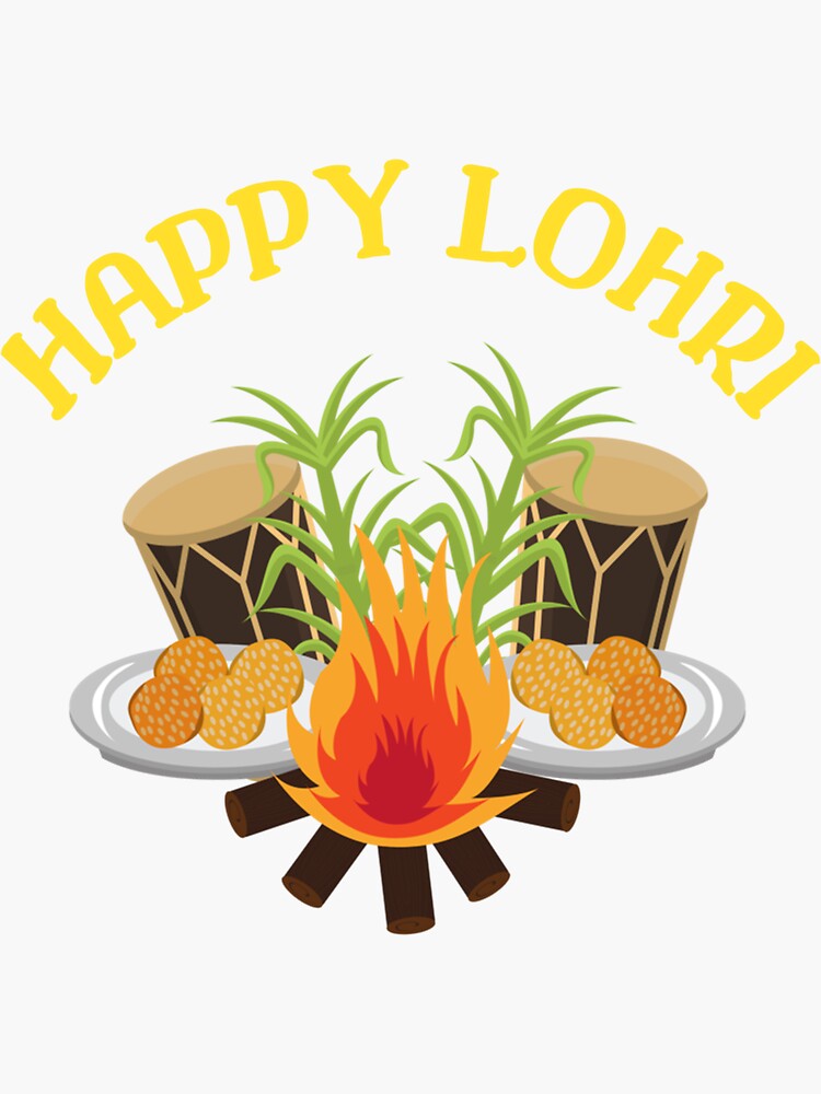 "Happy lohri " Sticker by Espea | Redbubble