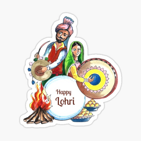 "Happy Lohri - Gift For Punjabi Peoples " Sticker for Sale by Espea ...