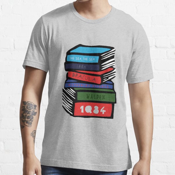 "Classic Book Stack" T-shirt for Sale by louweasely | Redbubble ...