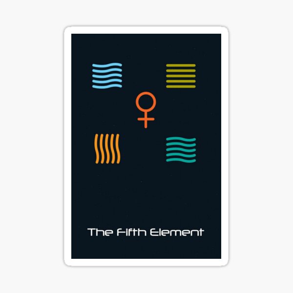 "The Fifth Element by Luc Besson Movie Poster" Sticker for Sale by ...