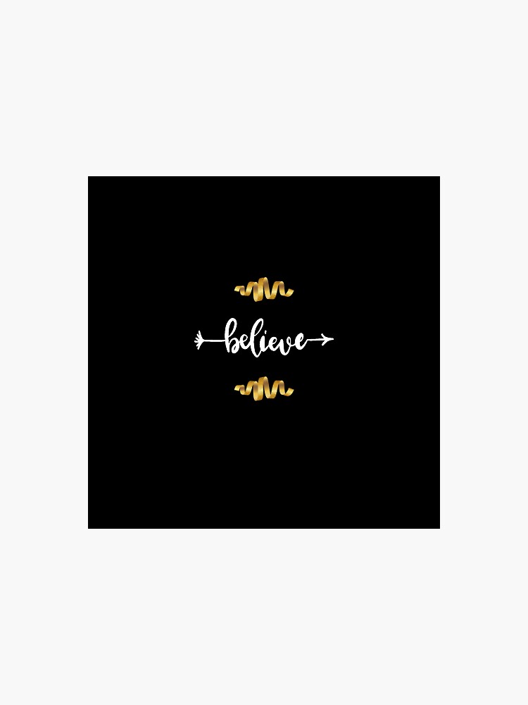 "Believe logo" Sticker for Sale by MyGemstone | Redbubble
