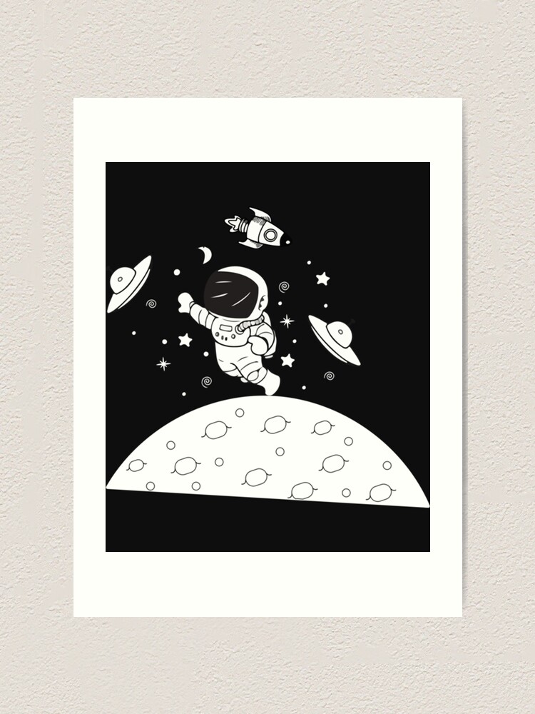 "Funny Space Design Hugging space Cool Space Design " Art Print for ...