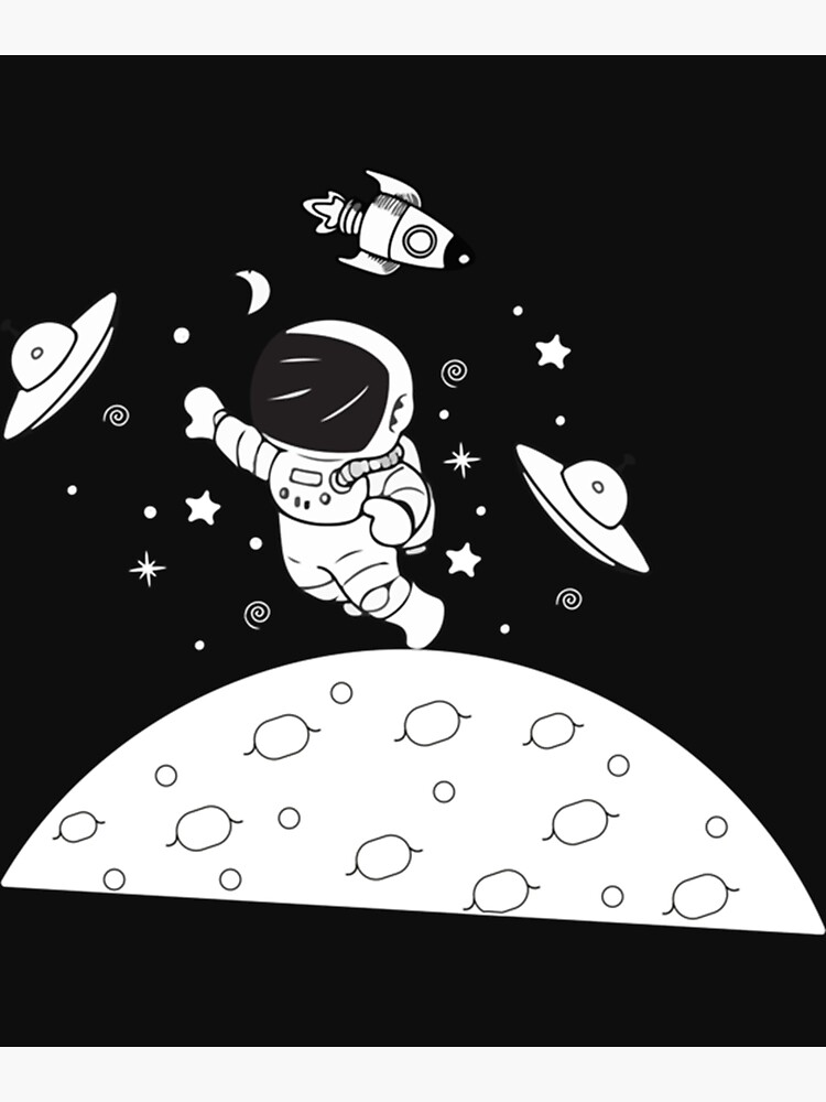 "Funny Space Design Hugging space Cool Space Design " Art Print for ...
