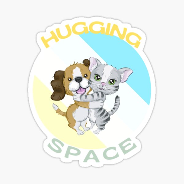 "Hugging Space " Sticker by Teellusion | Redbubble