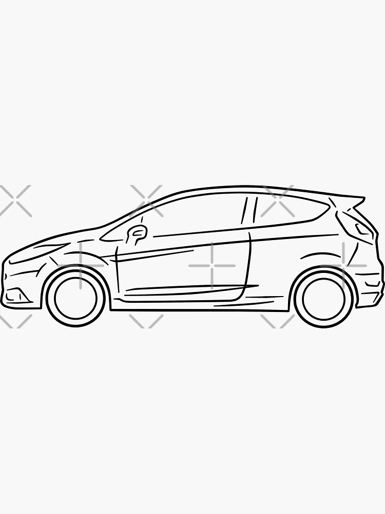 "Ford Fiesta ST" Sticker by AutoClub | Redbubble