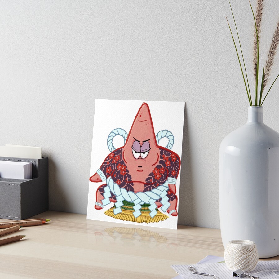 "Spongebob Patrick Sumo Style " Art Board Print by AioPaoAvery | Redbubble