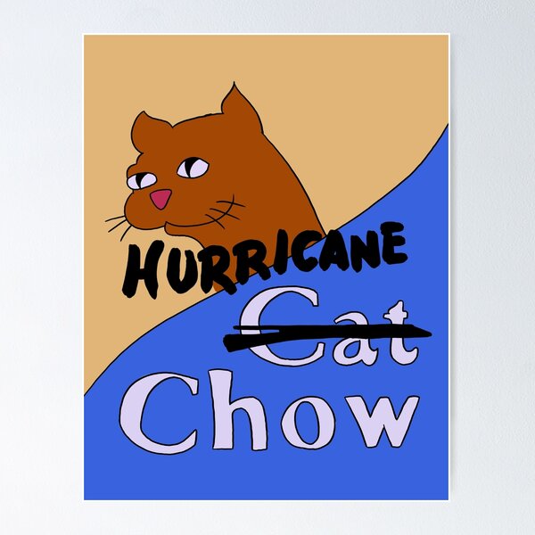 "Hurricane Chow" Poster for Sale by mxllytxmms | Redbubble