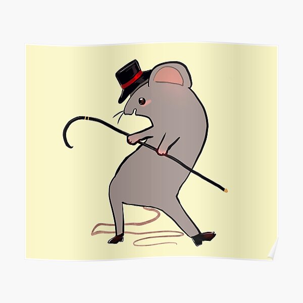 "Tap dancing rat" Poster for Sale by Zellafield | Redbubble