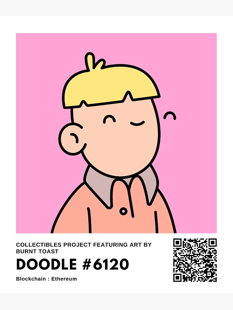 "Doodle #6120 NFT QR code " Art Print by Digitalassetart | Redbubble
