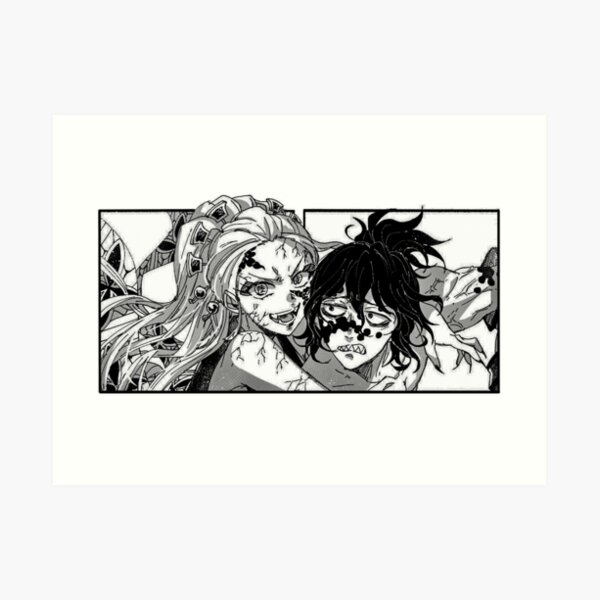 "Gyutaro, Daki, Kimetsu no Yaiba, Upper Rank Six, Demon slayer" Art ...