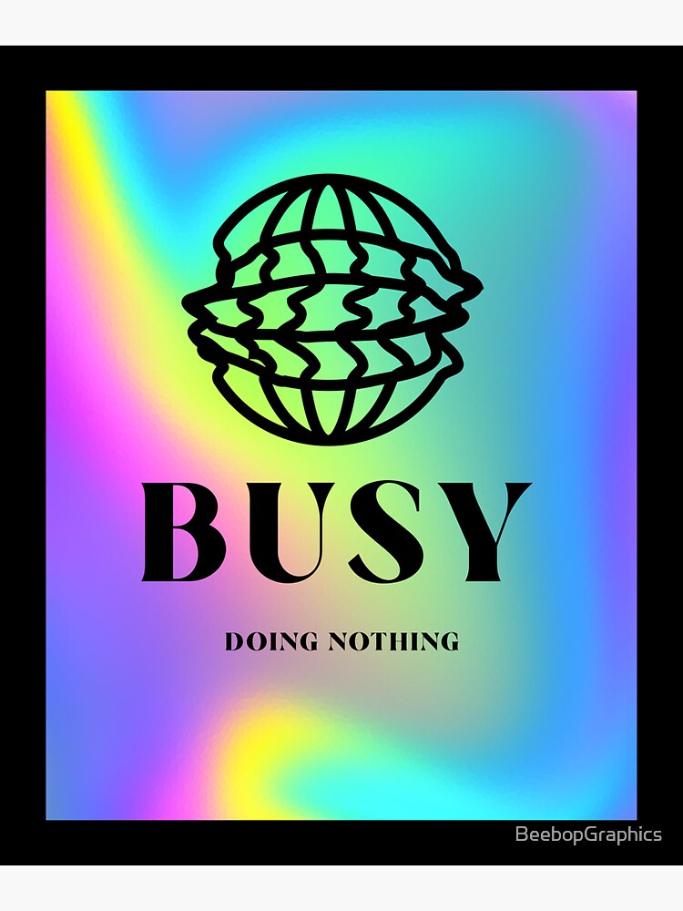"Busy doing nothing, Psychedelic, Icon" Sticker by BeebopGraphics ...