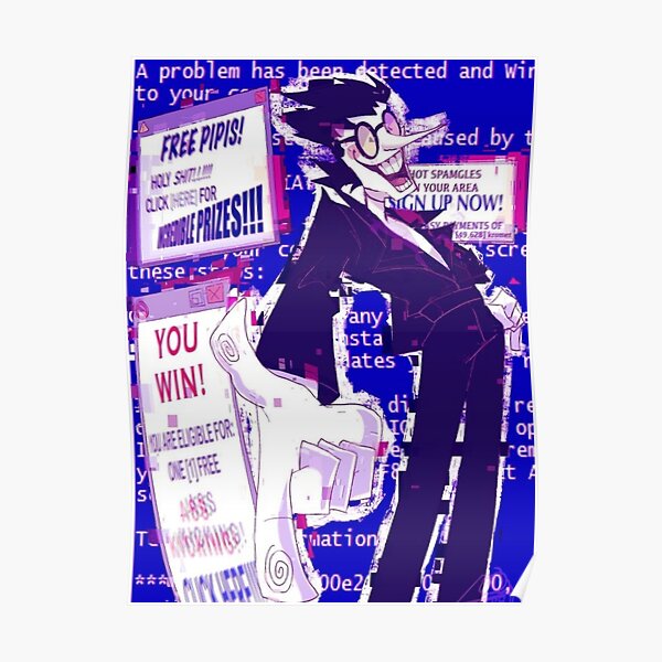 "Spamton " Poster for Sale by funnstores009 | Redbubble