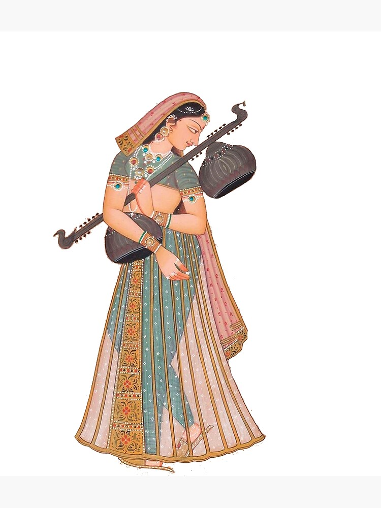 "Mughal Art woman dancer in elegant Eastern dress" Poster for Sale by ...