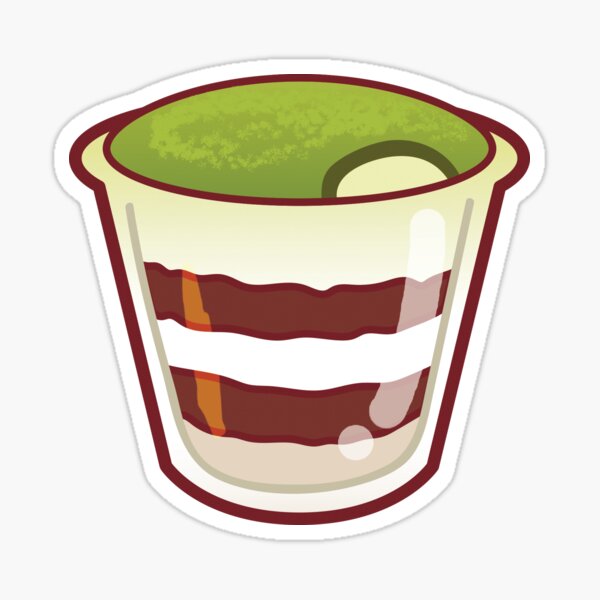 "matcha tiramisu" Sticker for Sale by Somsomi | Redbubble