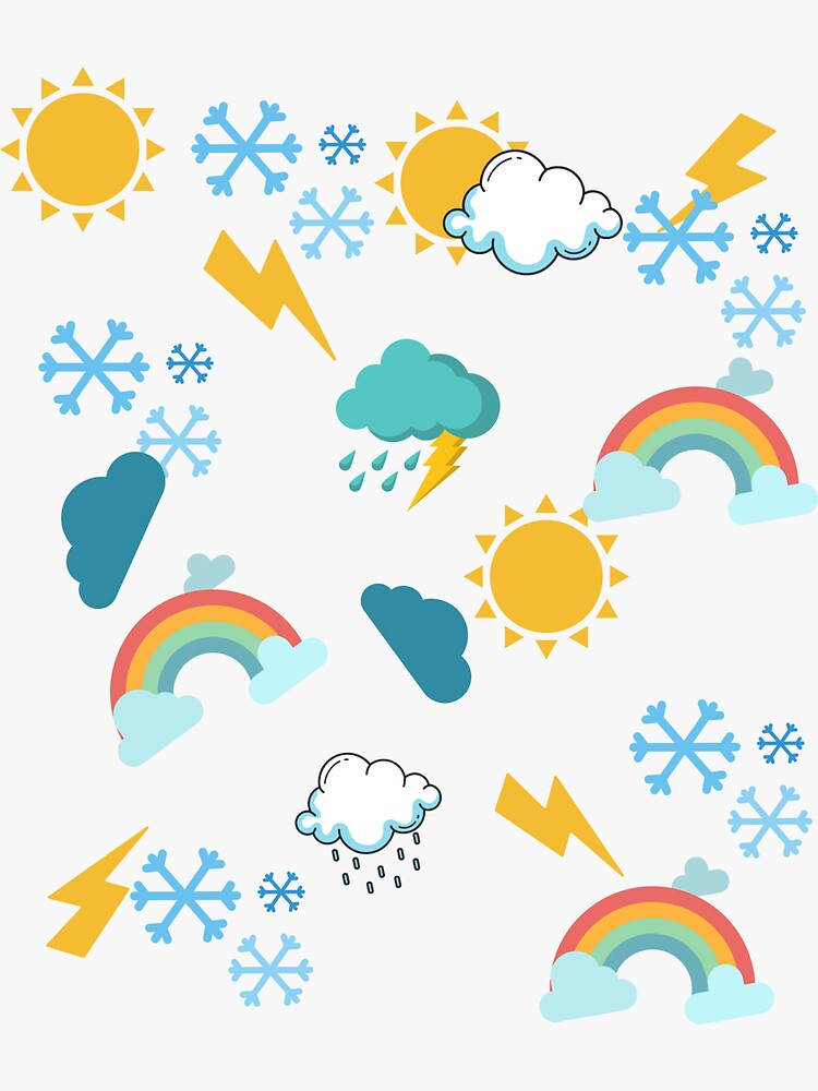 "Weather in the same place " Sticker for Sale by AndreeaPetrut | Redbubble